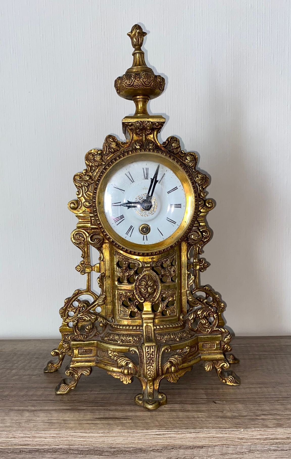 Luxury Brass Table Clock Table Clock Fireplace Clock - Etsy