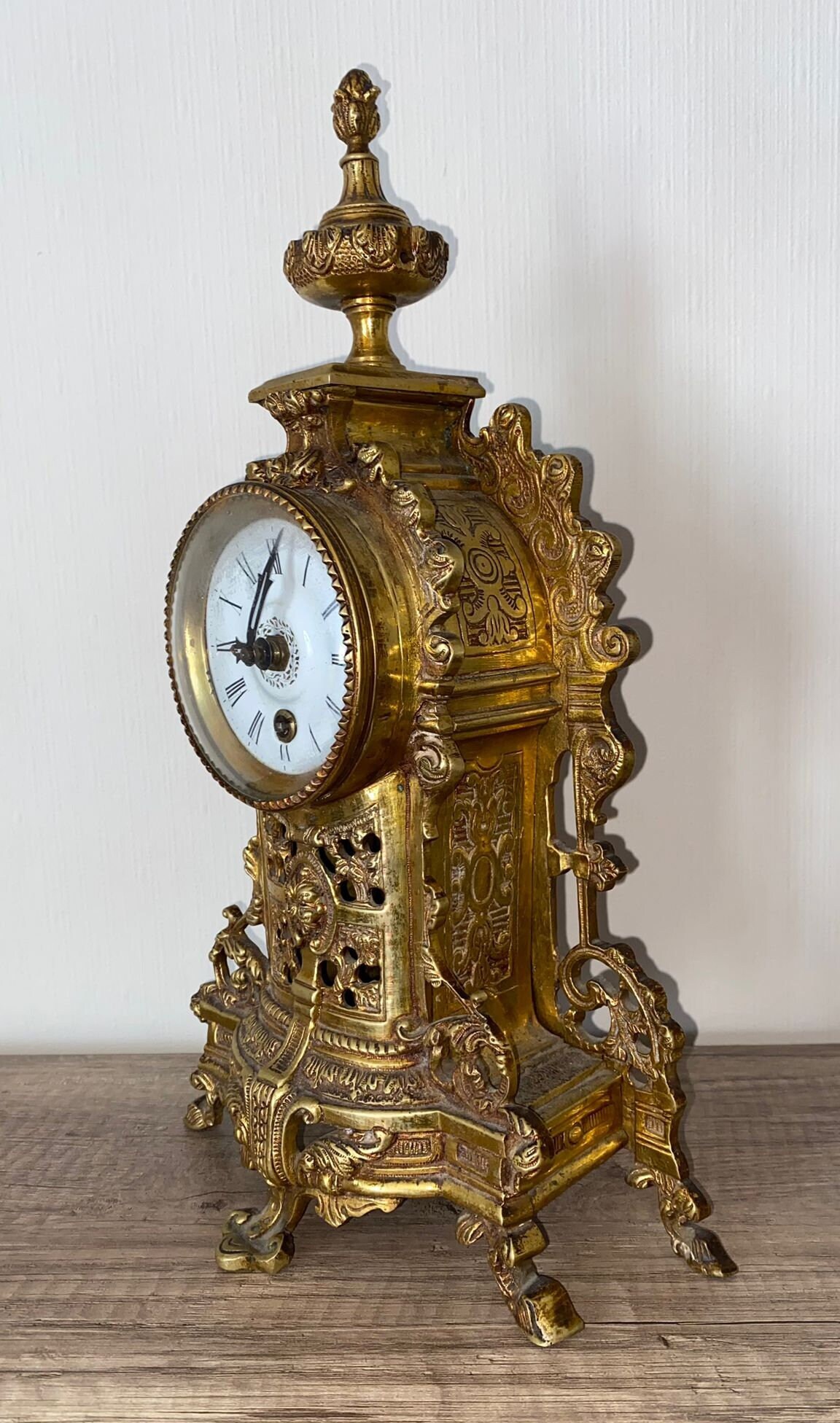 Luxury Brass Table Clock Table Clock Fireplace Clock - Etsy
