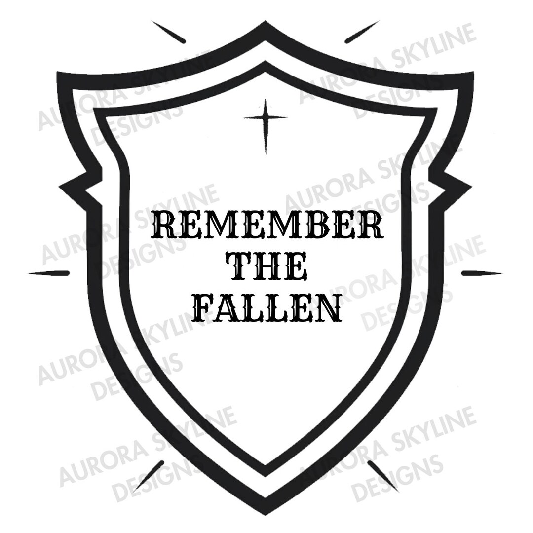 Memorial Day Svg Remember the Fallen Shield SVG American Flag Svg ...