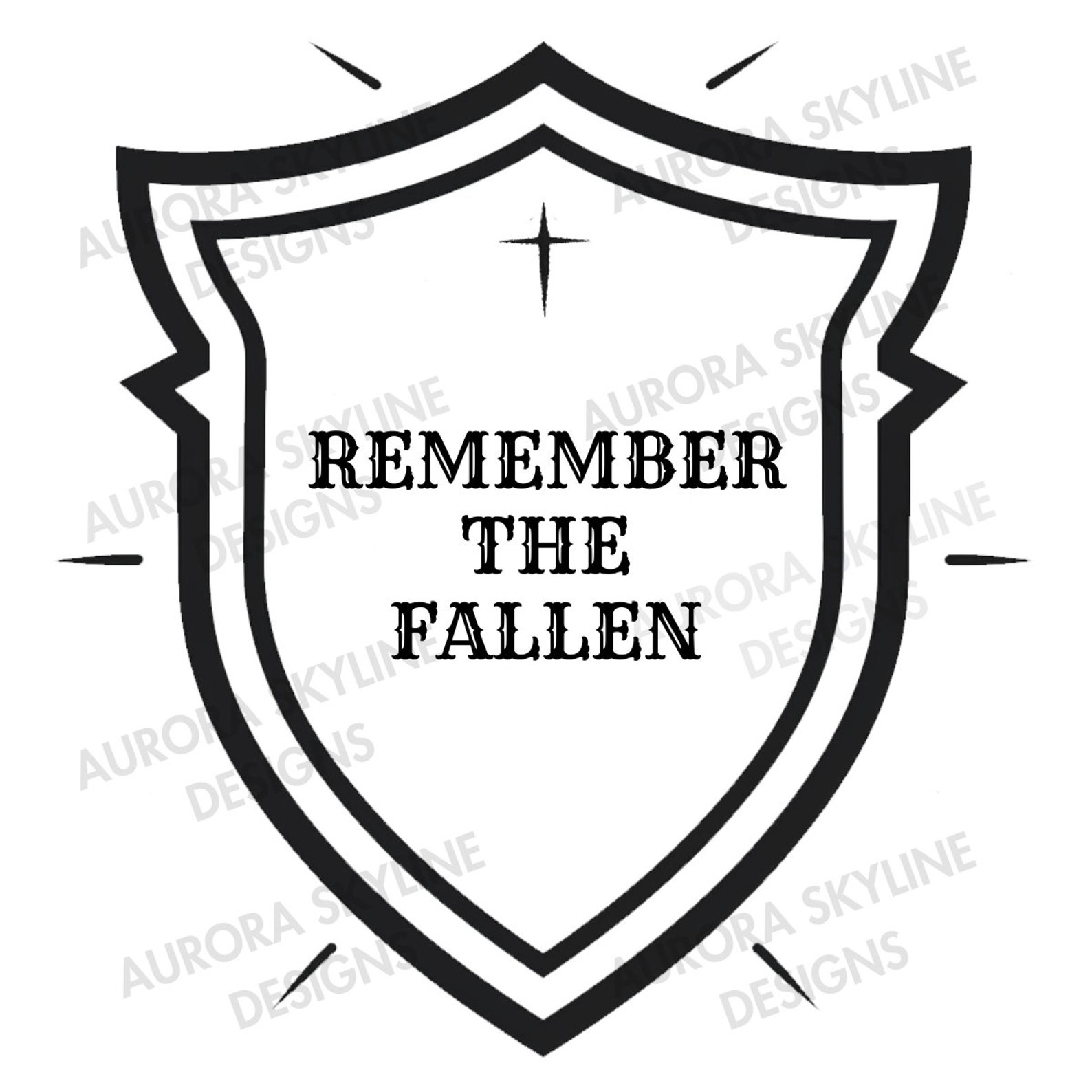 Memorial Day Svg Remember the Fallen Shield SVG American Flag Svg ...