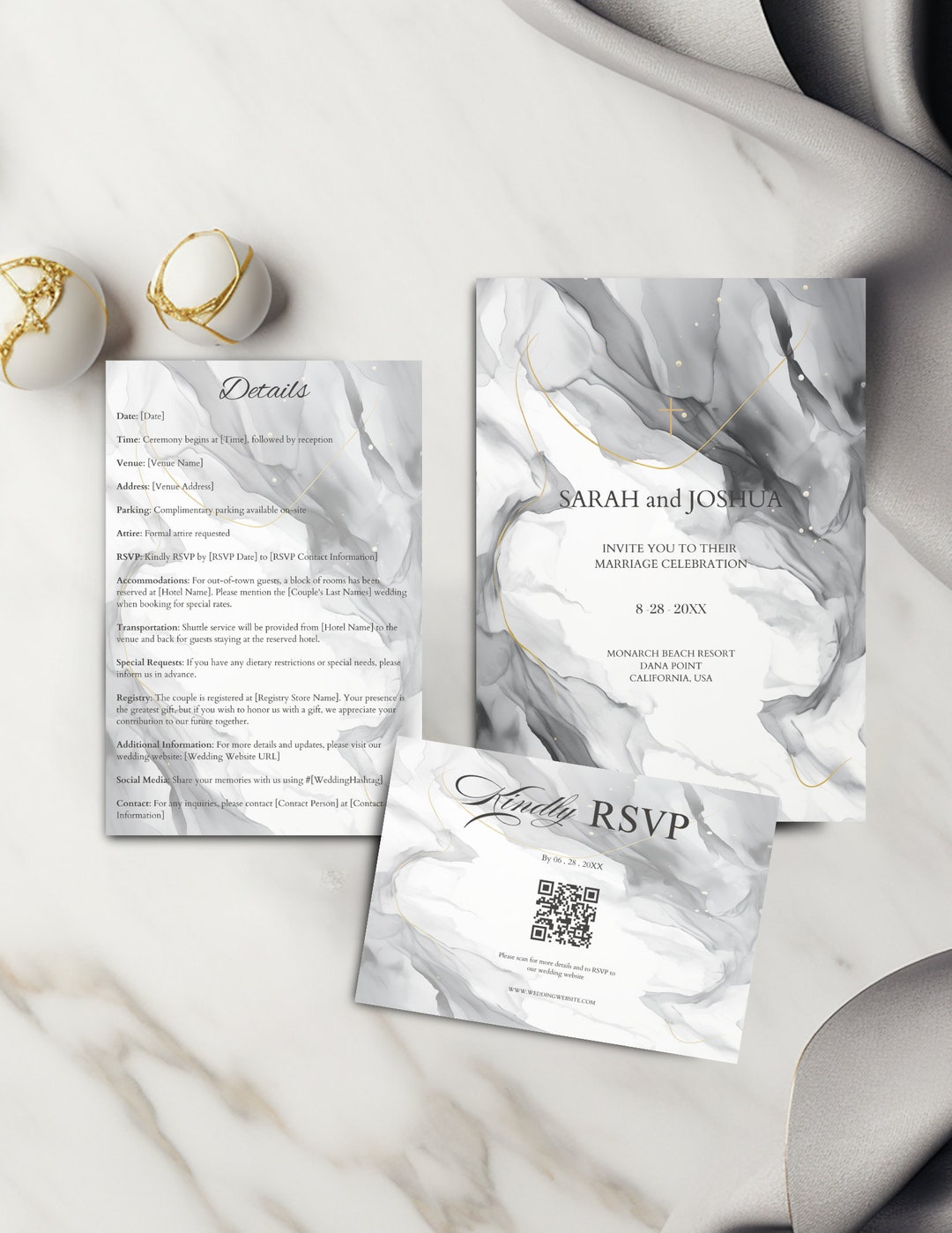 Christian Wedding Invitations, Elegant Wedding Program Template, Free ...