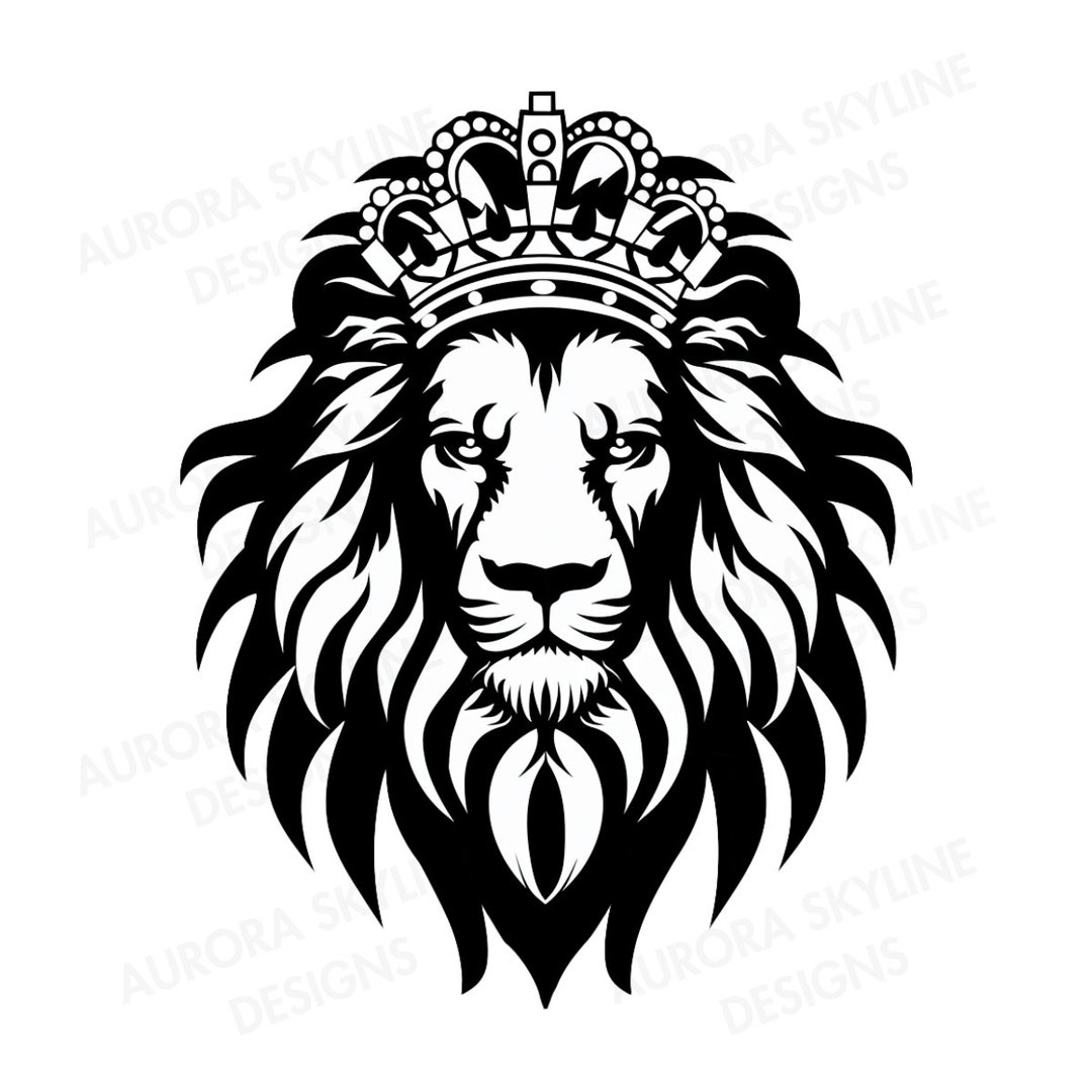 Löwe mit Krone SVG Löwe SVG Jesus SVG Glaube und Bibel SVG christliches ...