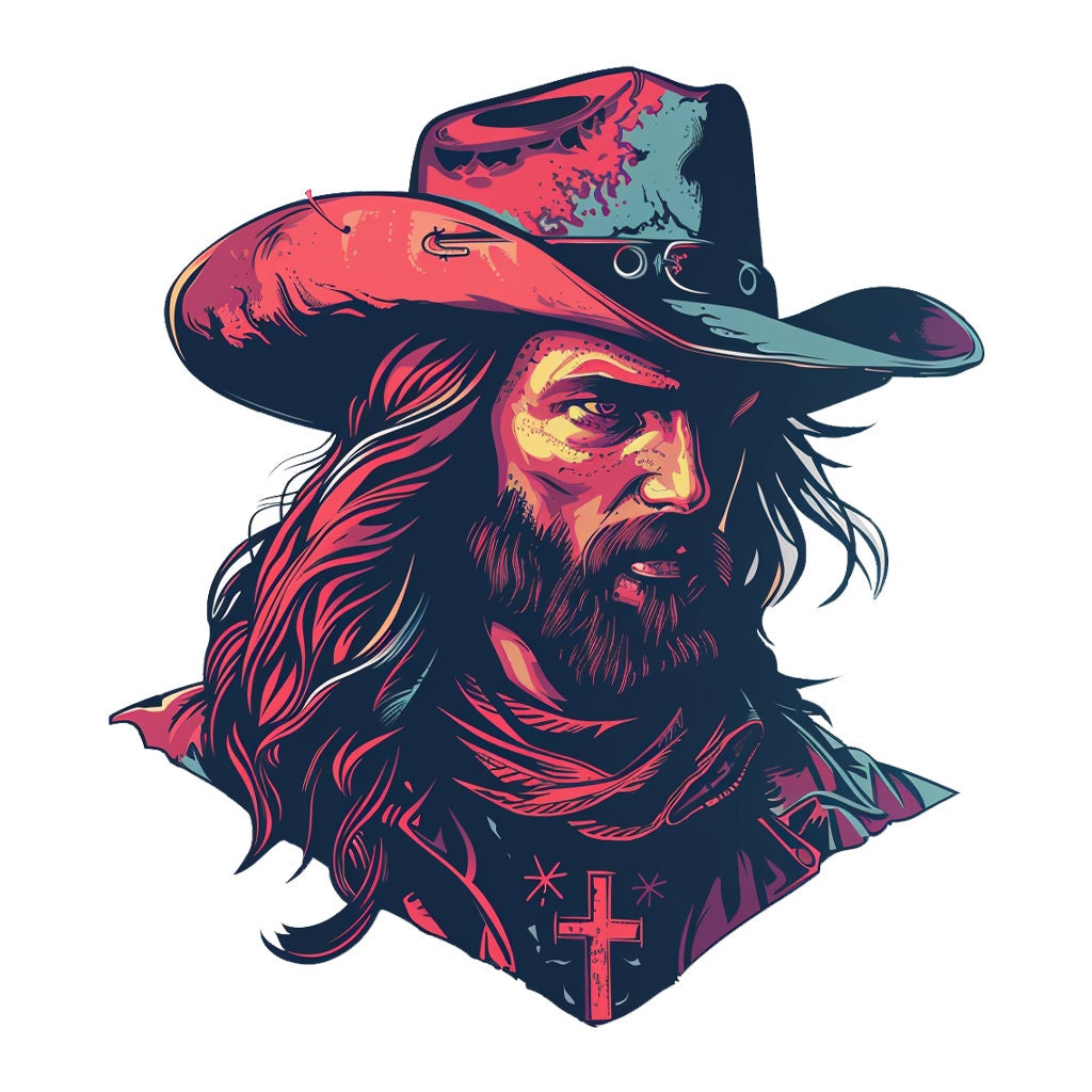 Jesus Christ Cowboy Christian SVG PNG Religious Svg Motivational Quotes ...