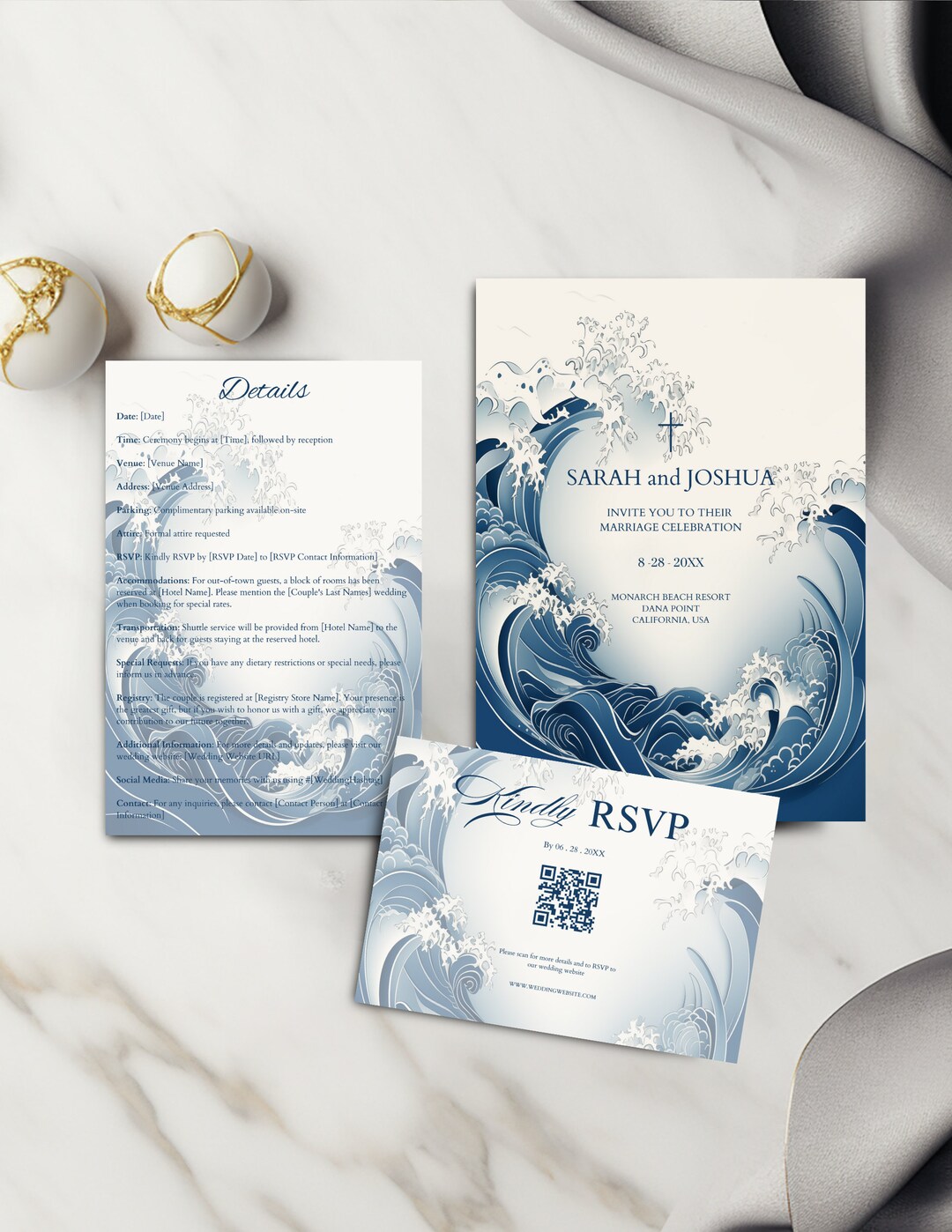 Christian Wedding Invitations, Elegant Wedding Program Template, Free ...