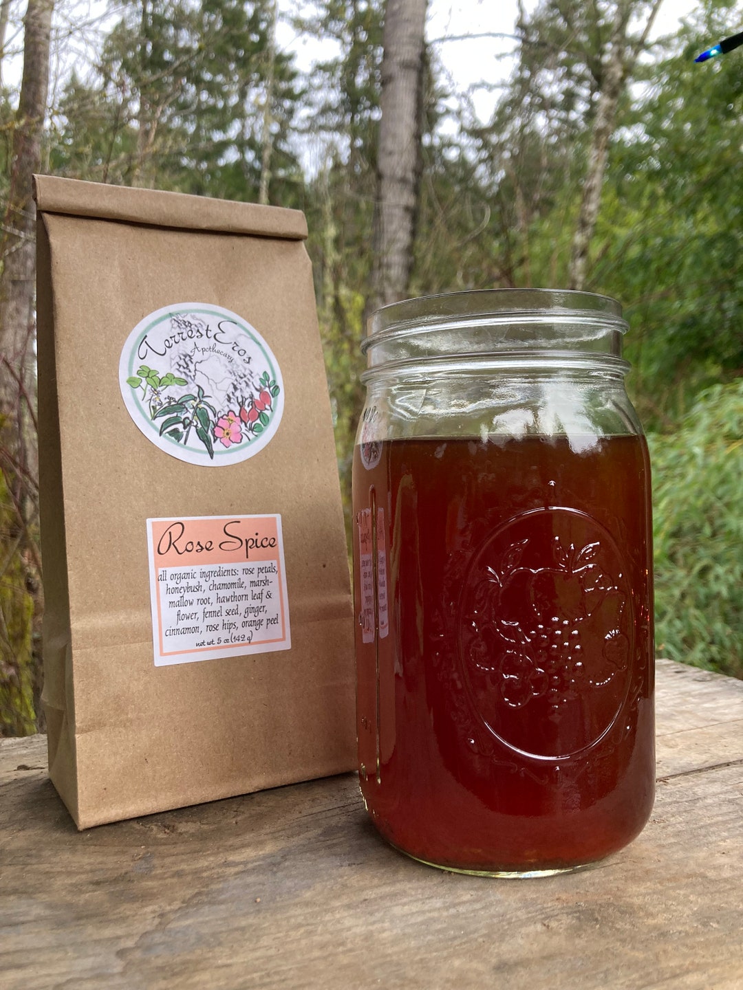 Rose Spice Loose Leaf Herbal Tea - Etsy
