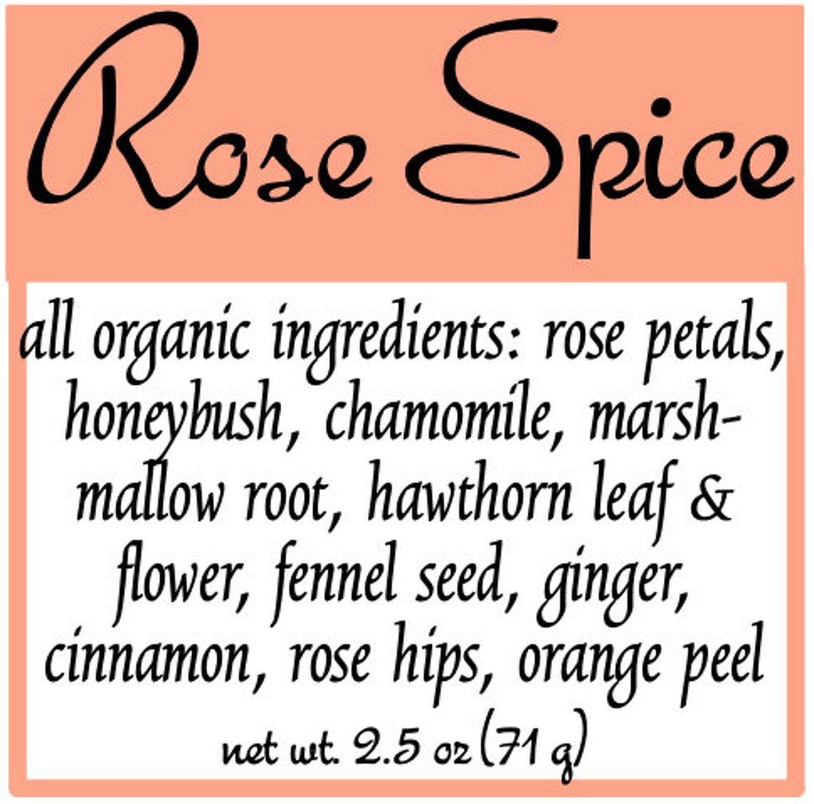 Rose Spice Loose Leaf Herbal Tea - Etsy