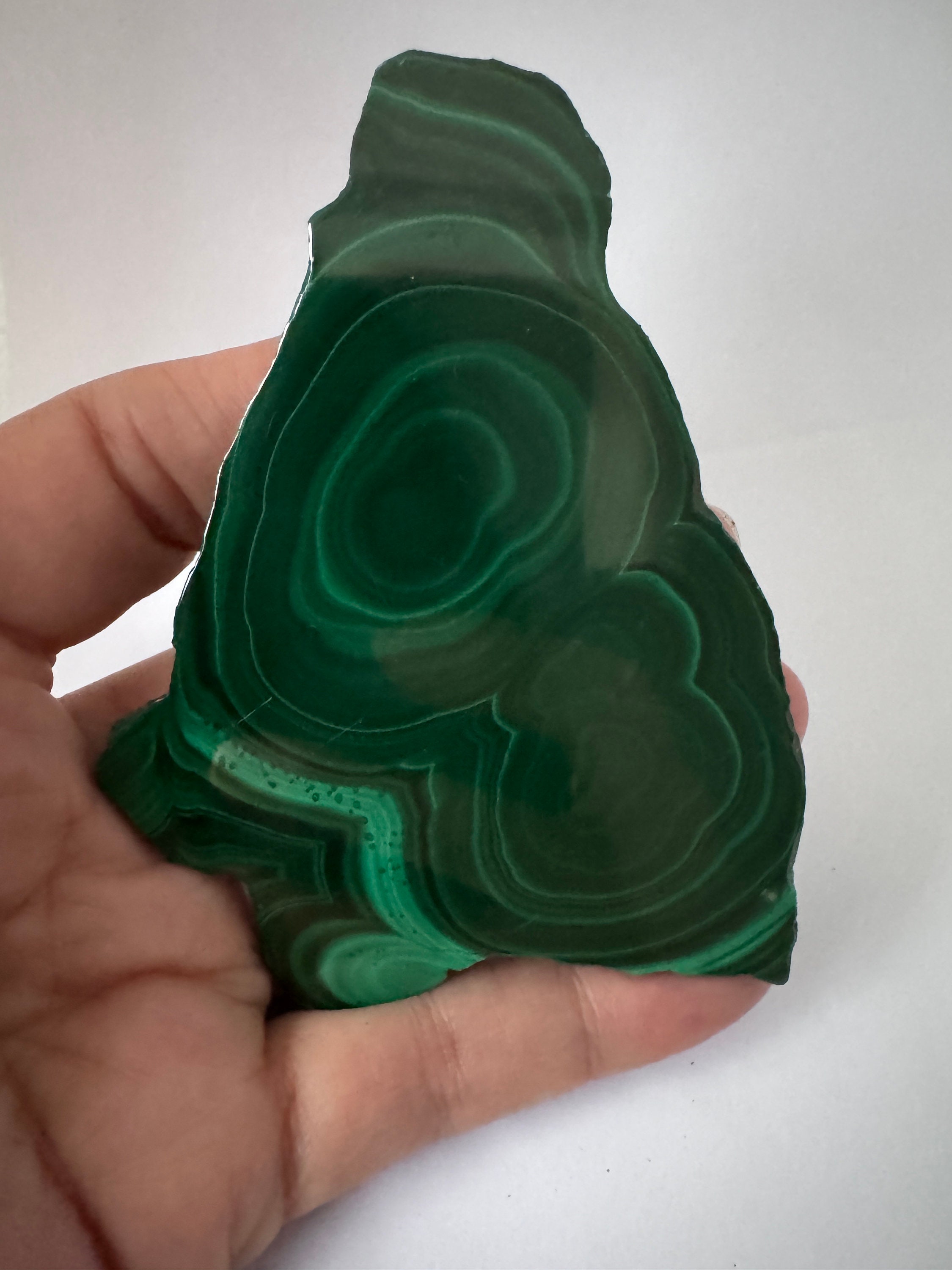 Polished Malachite Slab - Etsy