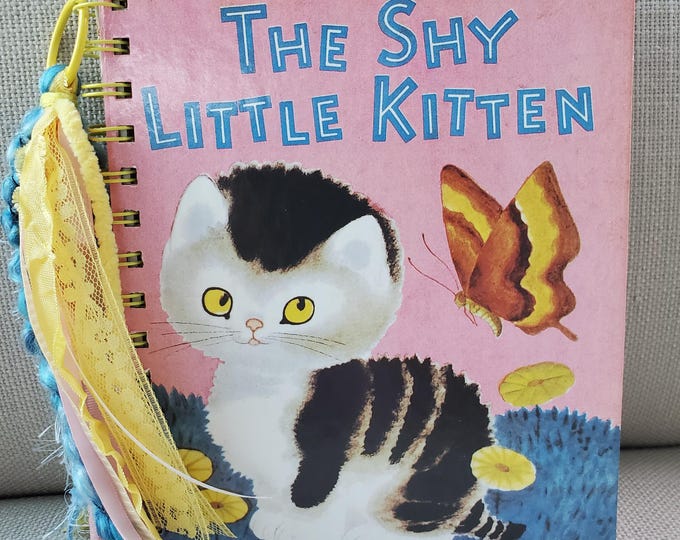 The Shy Little Kitten Little Golden Book Spiral Junk Journal Altered ...