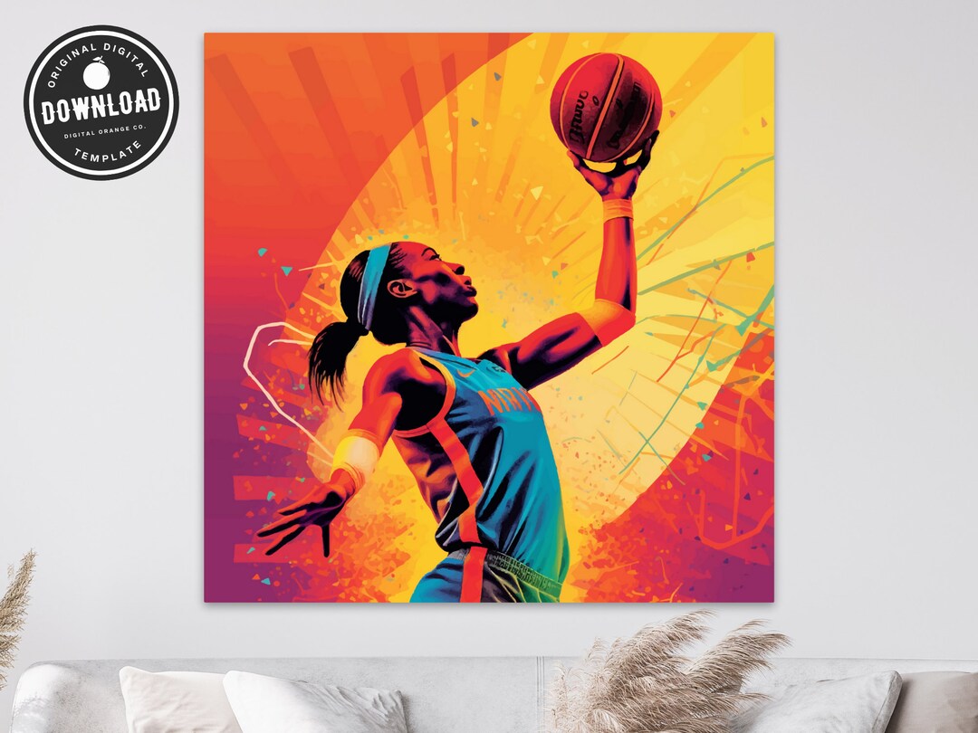 WNBA Wall Decor Take Your Shot is Trendy Wall Art Caitlin Clark ...