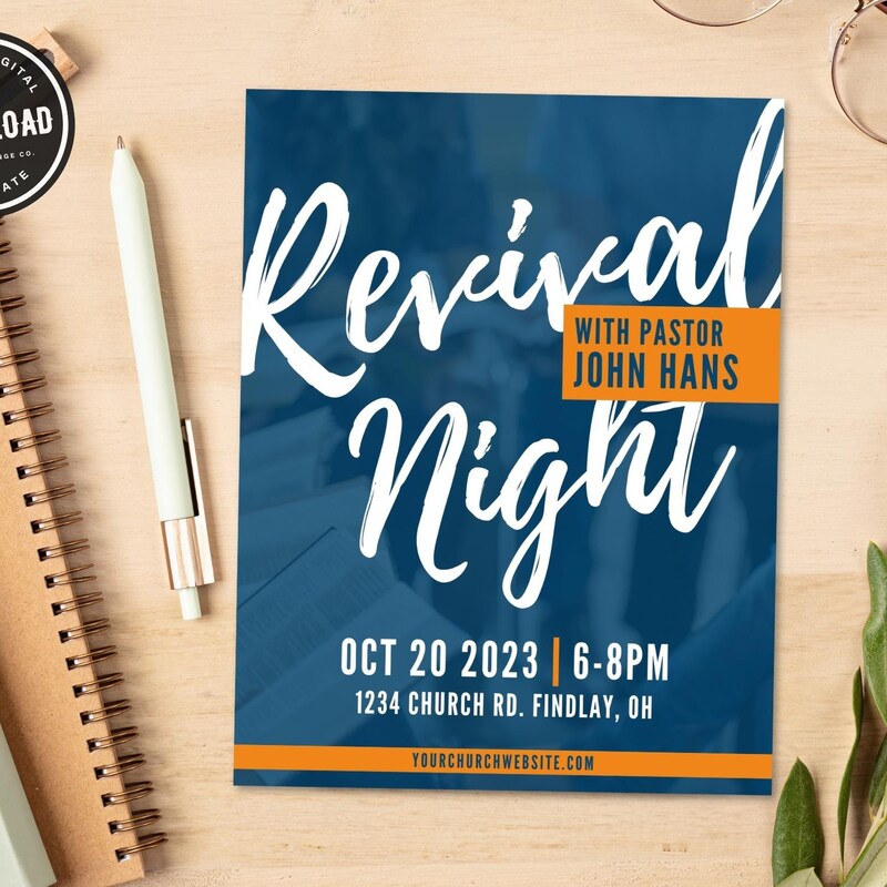 Church Revival Flyers - Etsy