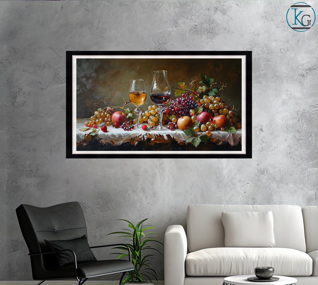 Digital Painting, Stil Life 2, Wall Art, Printable, Digital Download ...