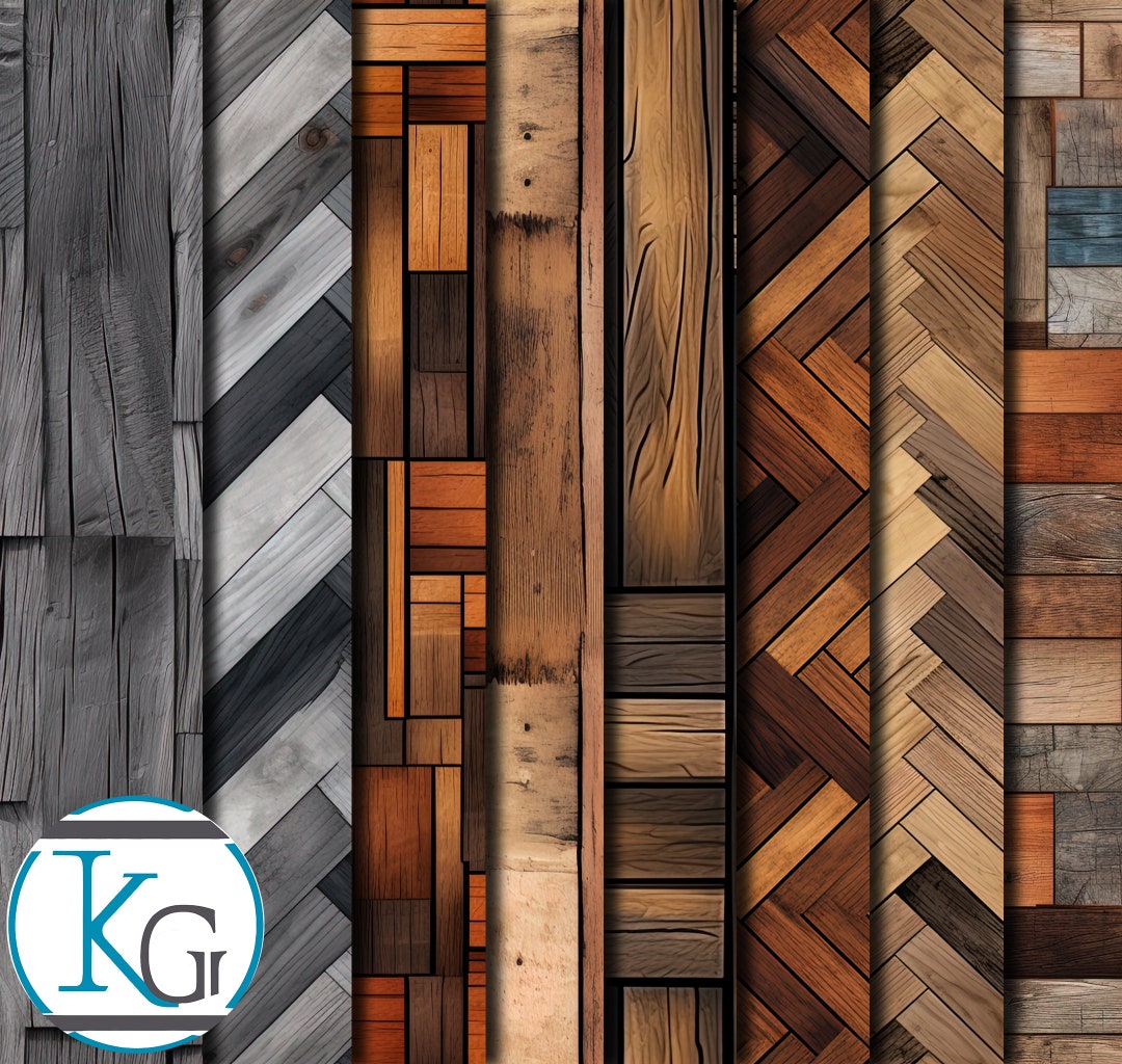 Wood Designs, Seamless, Tileable, Set 1, Format JPG 2K Resolution, 8 ...