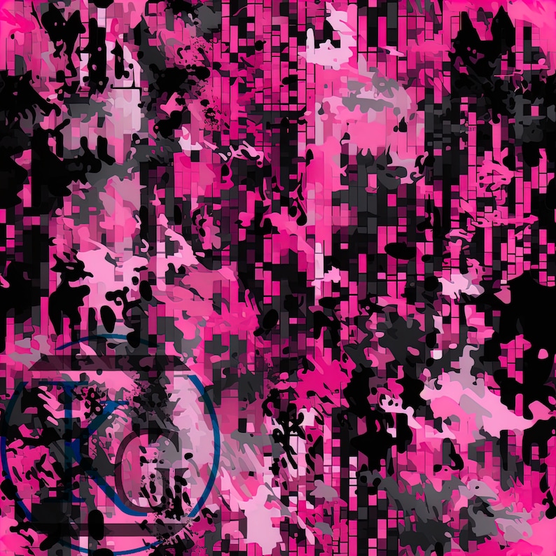Pink Camo Designs, Seamless, Tileable, Set 1, Format JPG 2K Resolution ...