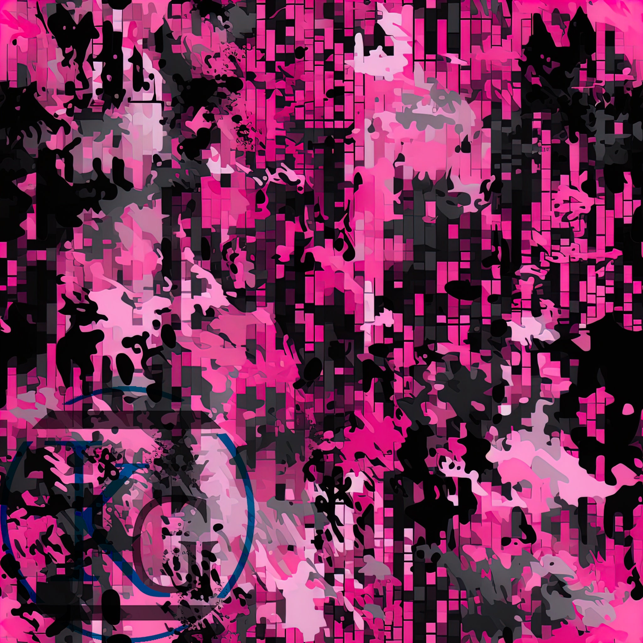 Pink Camo Designs, Seamless, Tileable, Set 1, Format JPG 2K Resolution ...