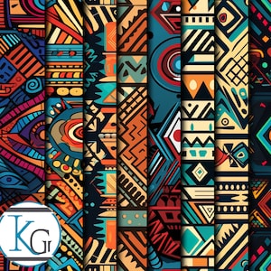 Tribal-ish Theme Designs, Seamless, Tileable, Set 1, Format JPG 2K ...