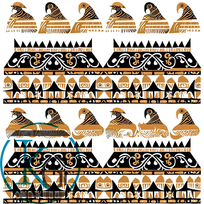 Viking Designs, Seamless, Tileable, Set 1, Format JPG 2K Resolution, 8 ...