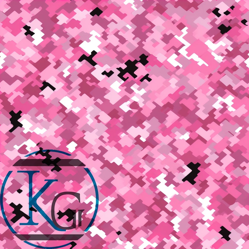 Pink Camo Designs, Seamless, Tileable, Set 1, Format JPG 2K Resolution ...