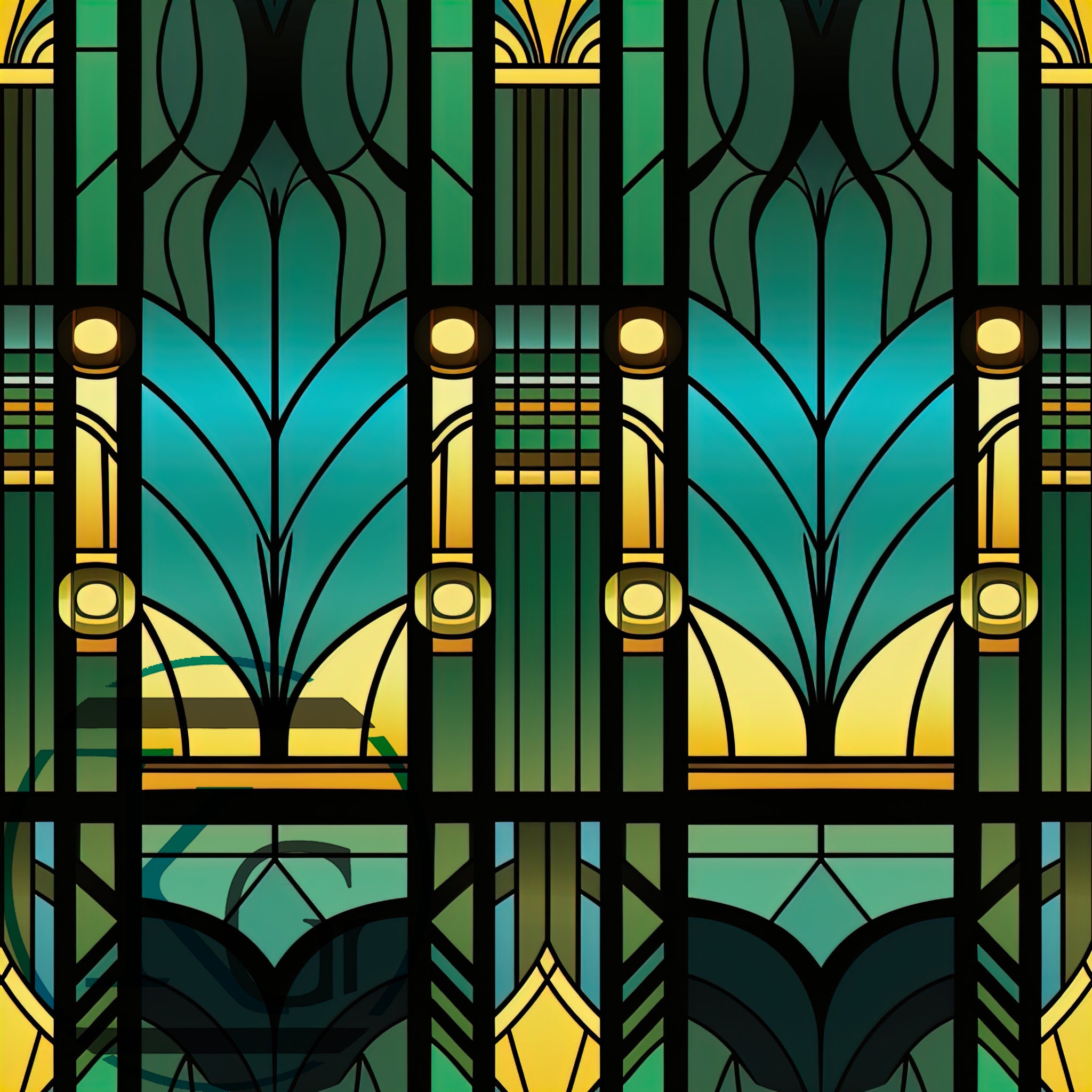 Stained Glass Theme Designs, Seamless, Tileable, Set 1, Format JPG 2K ...