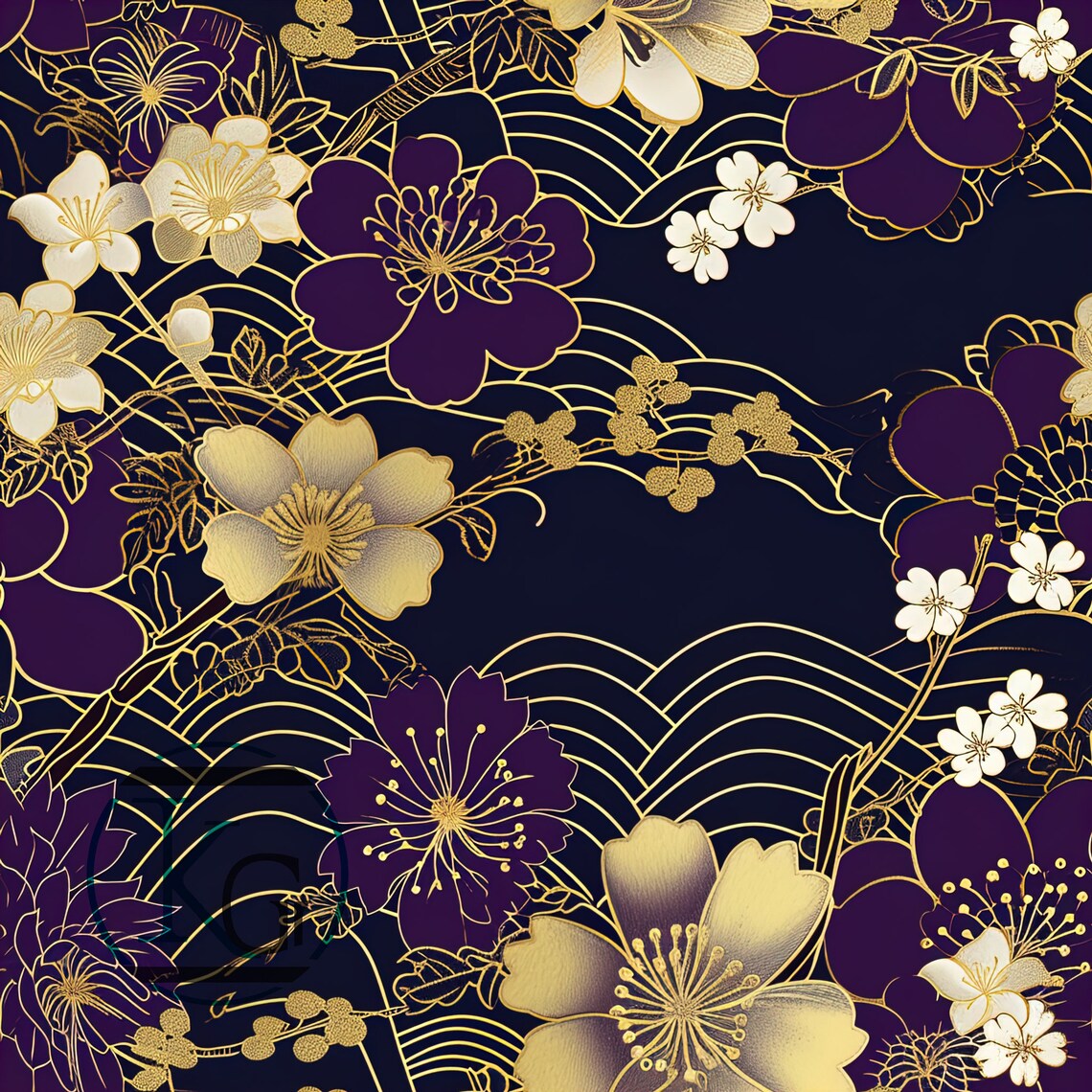 Kimono Designs, Seamless, Tileable, Set 2, Format JPG 2K Resolution, 8 ...