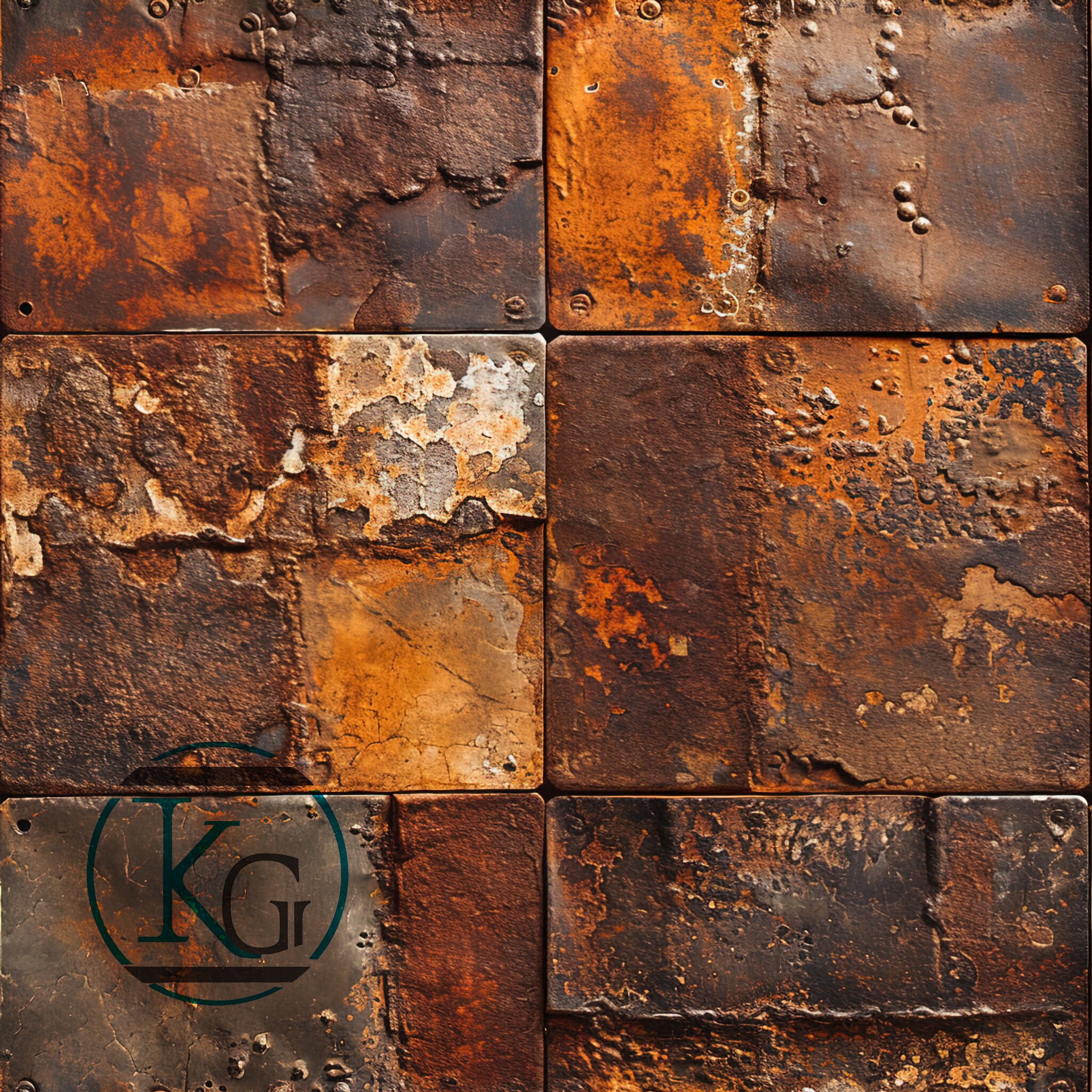 Rusty Metal Designs, Seamless, Tileable, Set 1, Format JPG 2K ...
