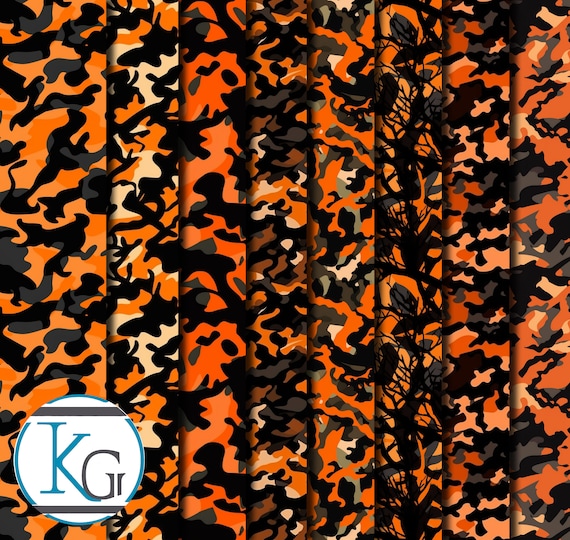 Orange Camo Wallpaper