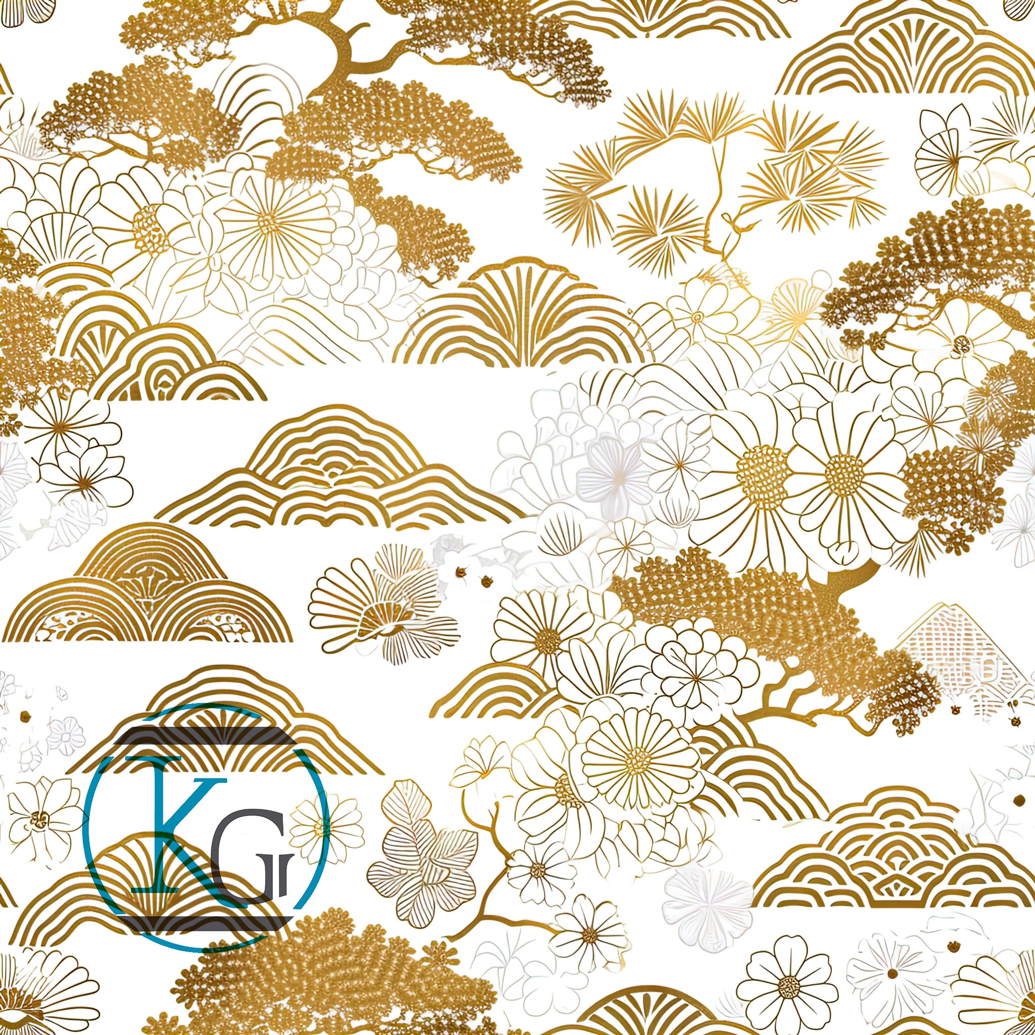 Kimono Designs, Seamless, Tileable, Set 2, Format JPG 2K Resolution, 8 ...