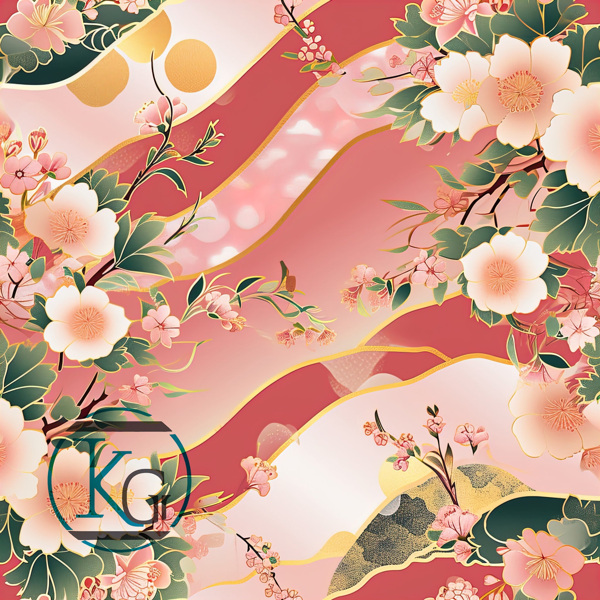 Kimono Designs, Seamless, Tileable, Set 2, Format JPG 2K Resolution, 8 ...