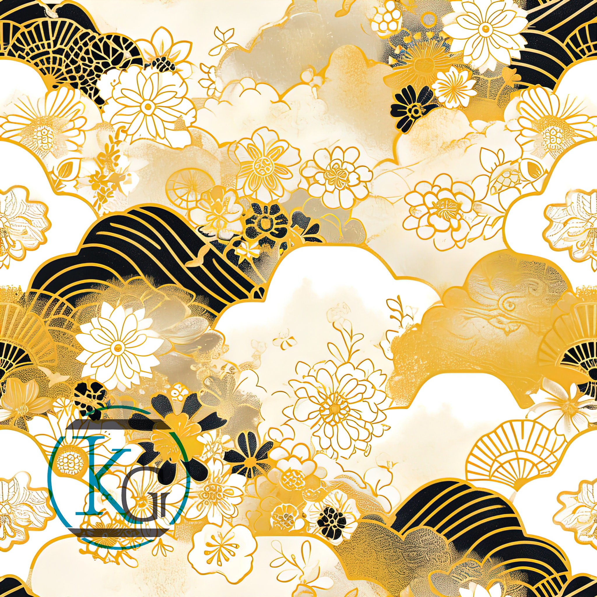 Kimono Designs, Seamless, Tileable, Set 2, Format JPG 2K Resolution, 8 ...