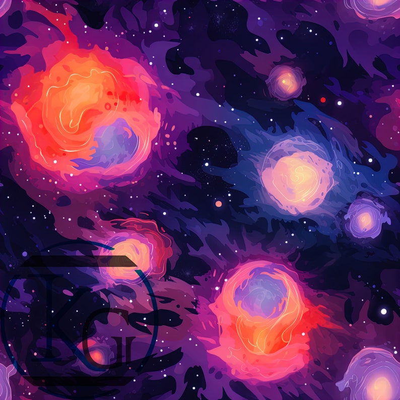 Space Theme Designs, Seamless, Tileable, Set 1, Format JPG 2K ...