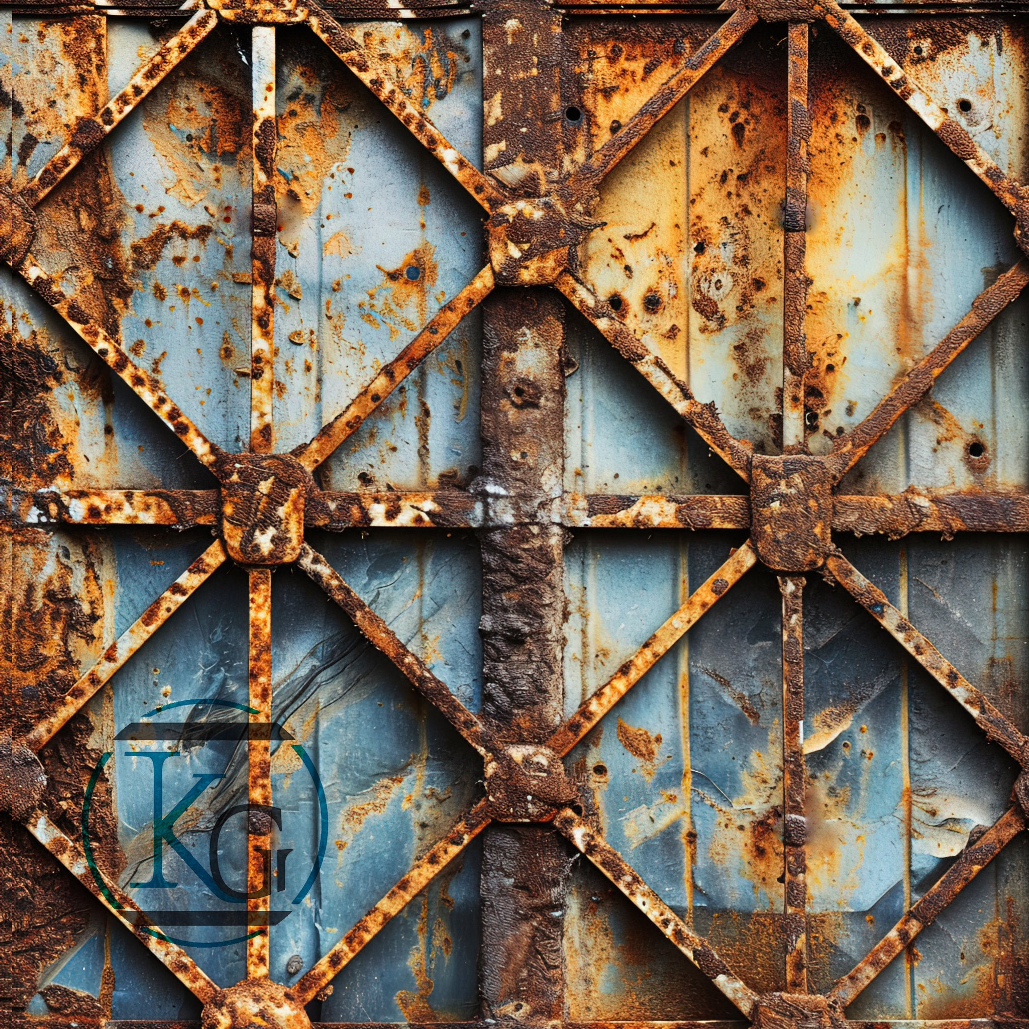 Rusty Metal Designs, Seamless, Tileable, Set 1, Format JPG 2K ...