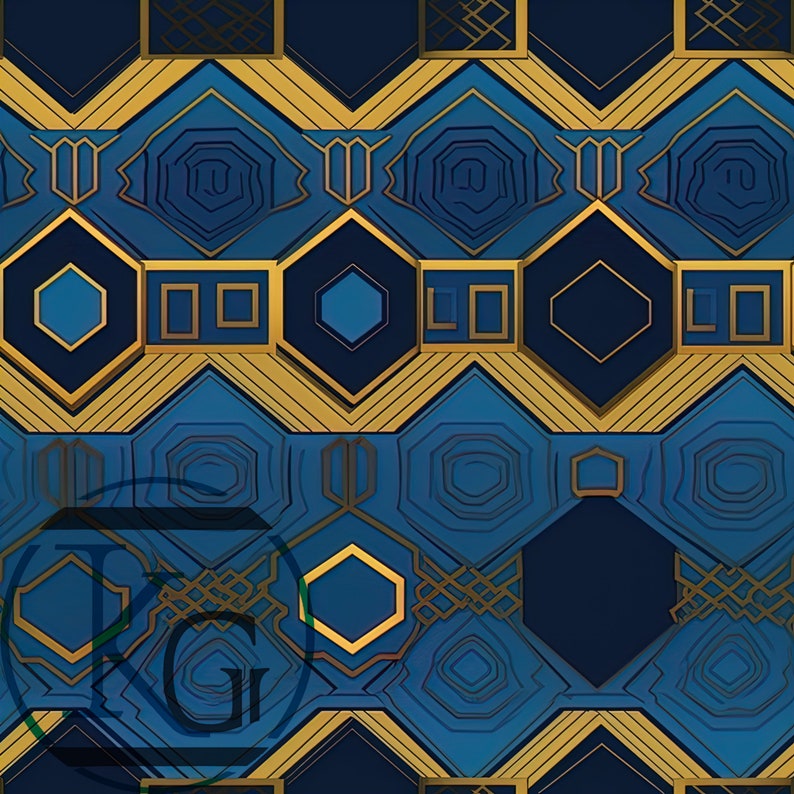 Hexagon Designs, Seamless, Tileable, Set 1, Format JPG 2K Resolution, 8 ...