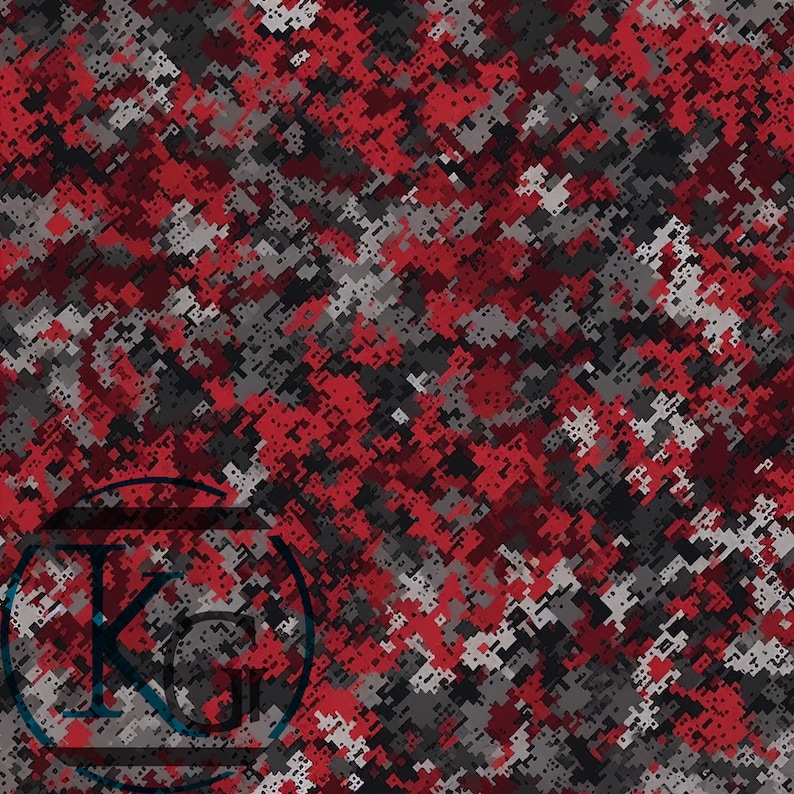 Red Camo Designs, Seamless, Tileable, Format JPG 2K Resolution, 8 ...