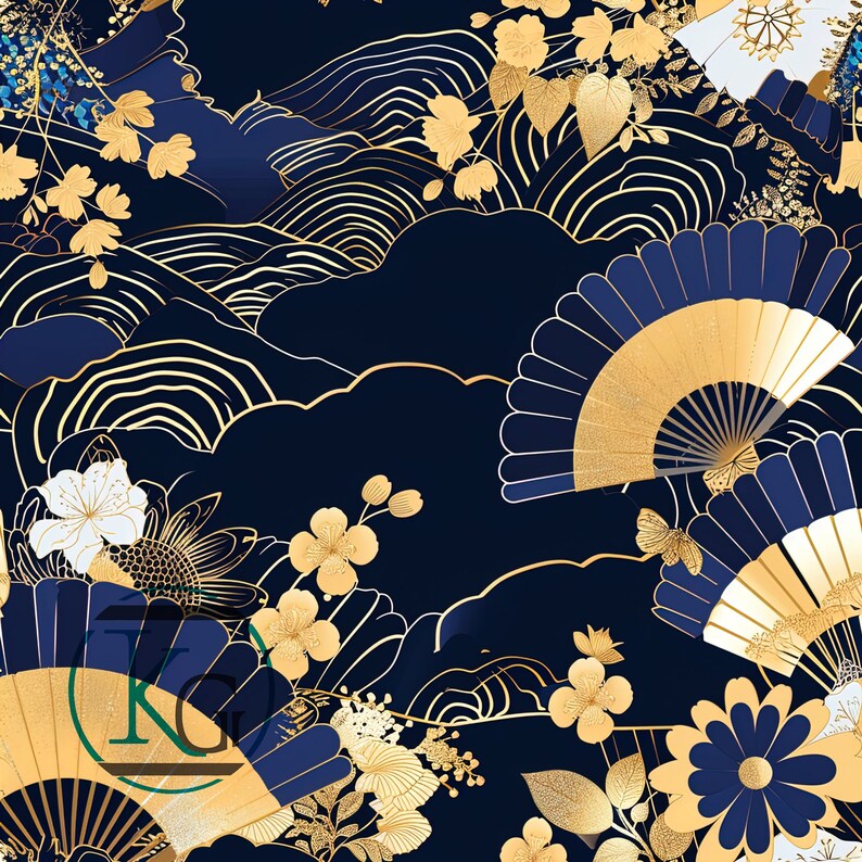 Kimono Designs, Seamless, Tileable, Set 2, Format JPG 2K Resolution, 8 ...