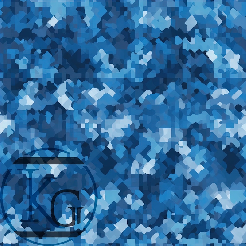 Blue Camo, Seamless, Tileable, Set 1, Format JPG 2K Resolution, 8 ...
