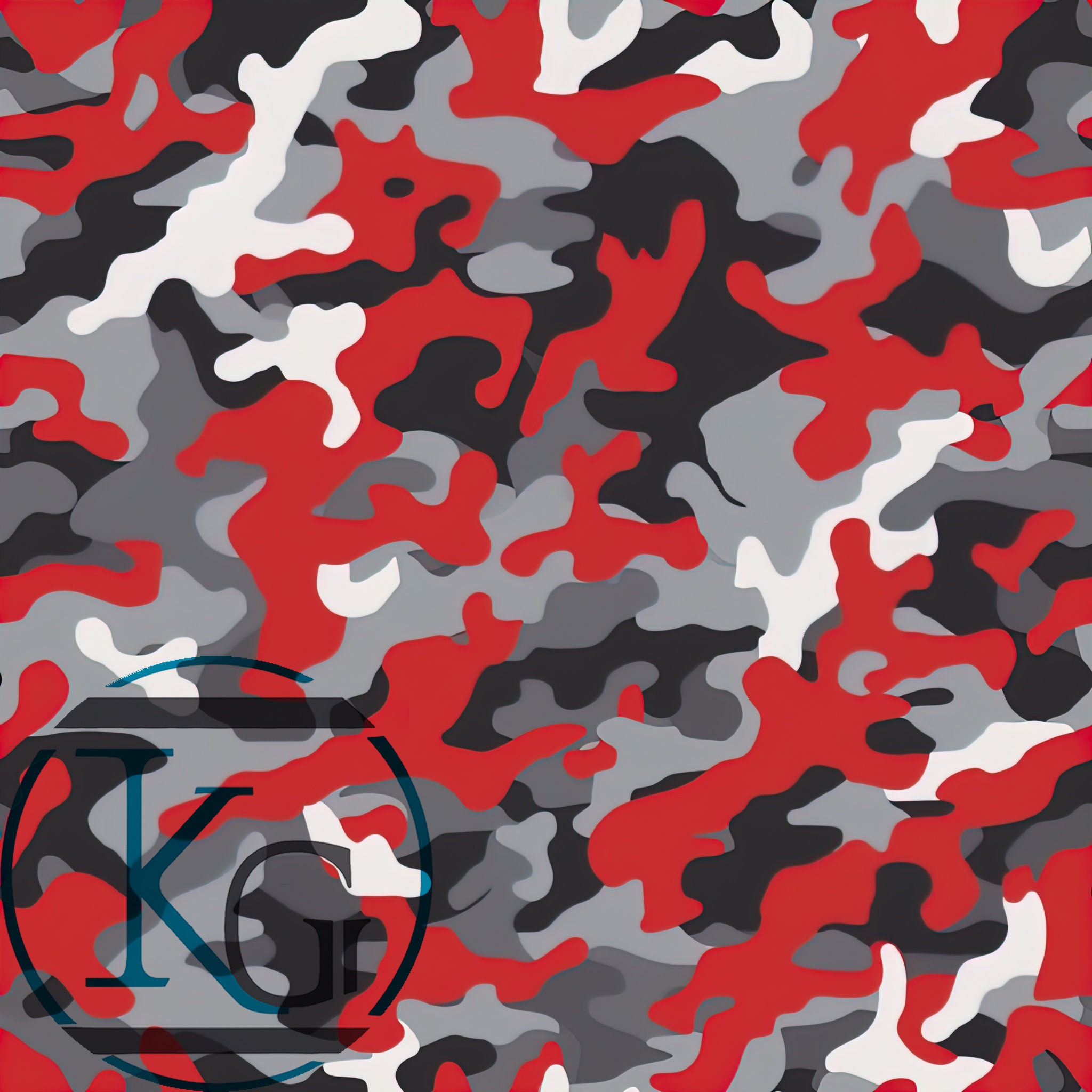 Red Camo Designs, Seamless, Tileable, Format JPG 2K Resolution, 8 ...