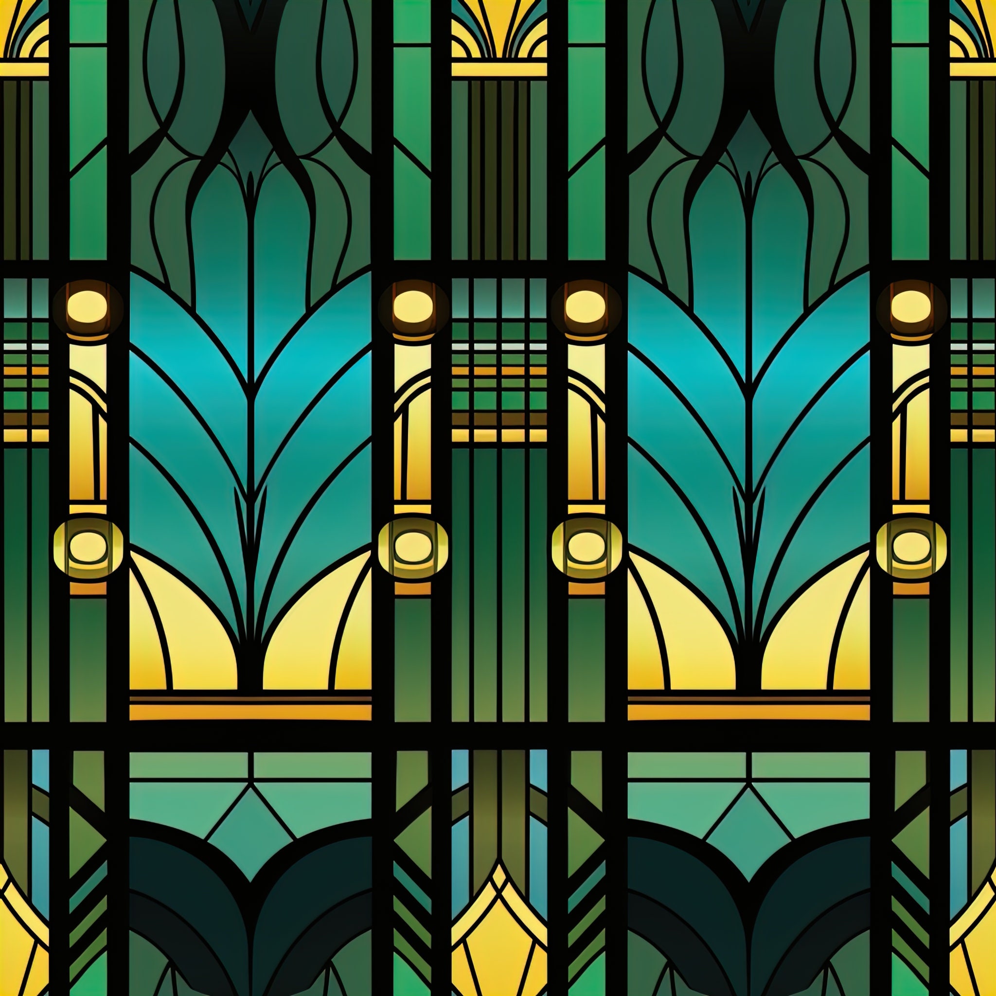 Stained Glass Theme Designs Seamless Tileable Set 1 Format - Etsy