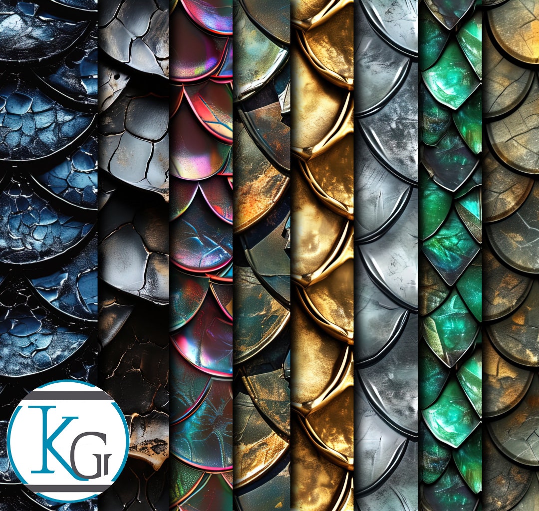 Dragon Scales Designs, Seamless, Tileable, Set 2, Format JPG 2K ...