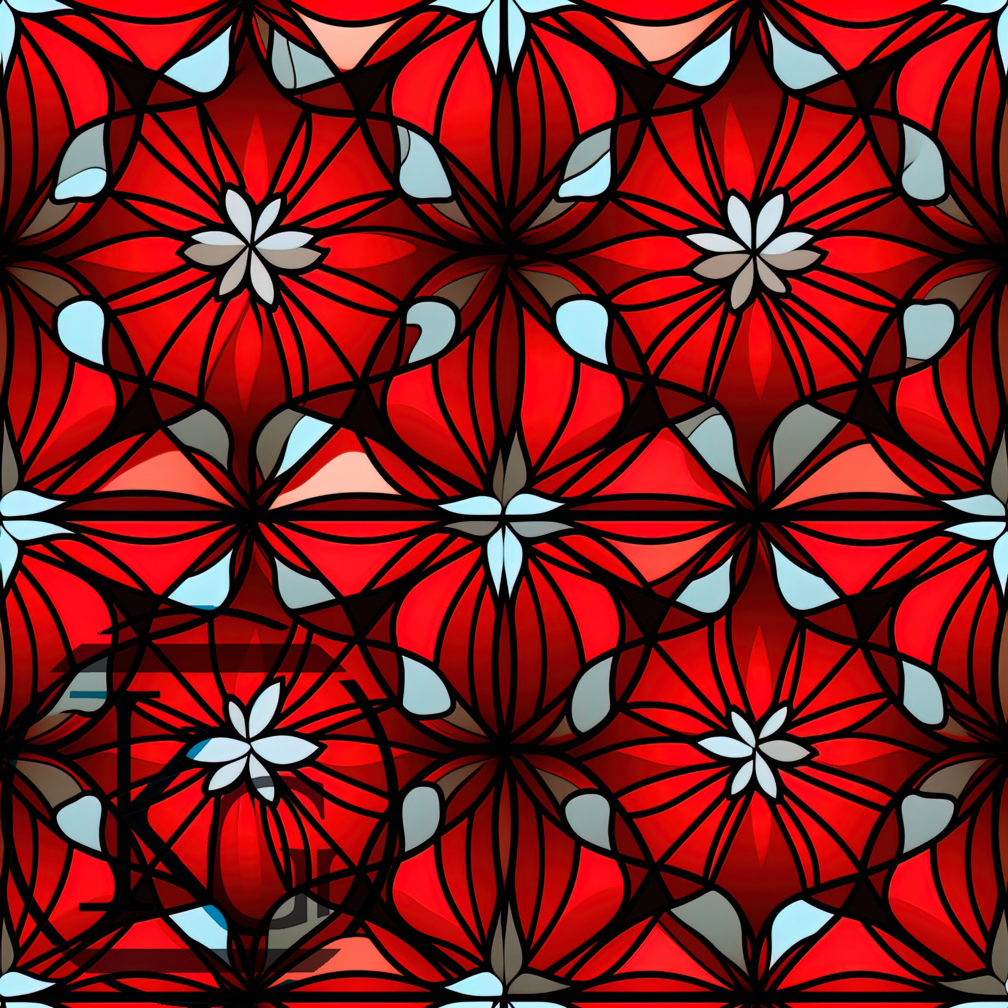 Stained Glass Theme Designs, Seamless, Tileable, Set 1, Format JPG 2K ...
