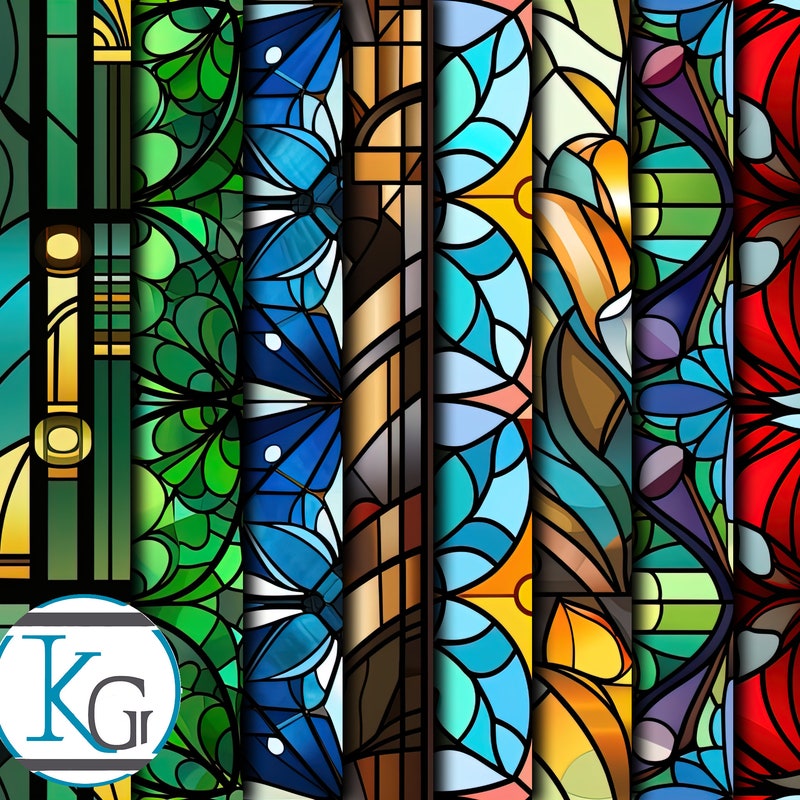 Stained Glass Fabric - Etsy