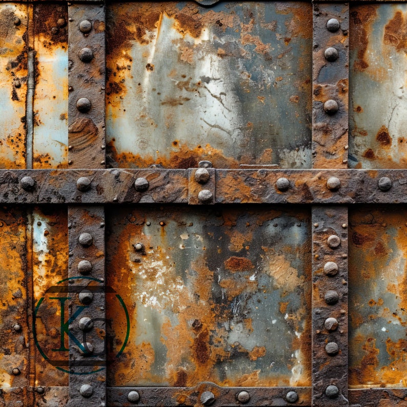 Rusty Metal Designs, Seamless, Tileable, Set 1, Format JPG 2K ...