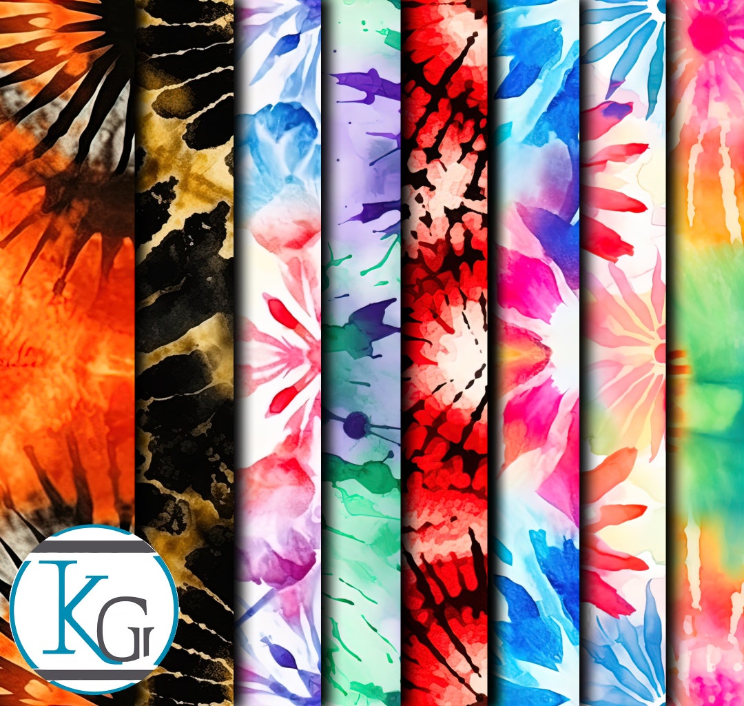 Tie Dye Theme Designs, Seamless, Tileable, Set 1, Format JPG 2K ...