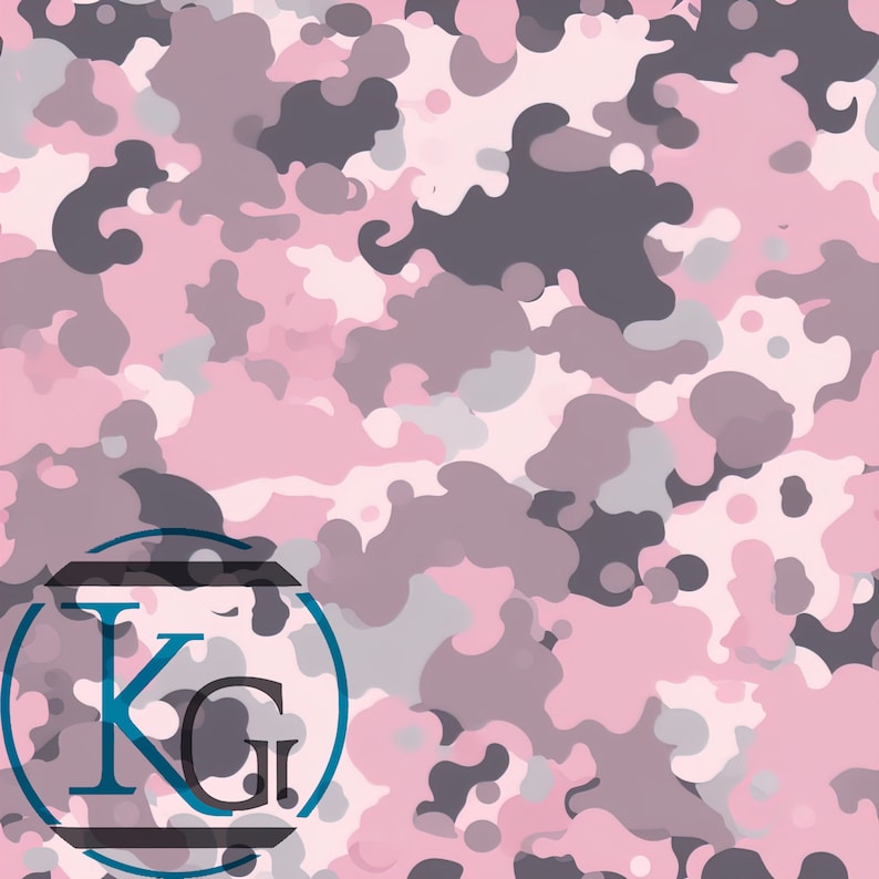 Pink Camo Designs, Seamless, Tileable, Set 1, Format JPG 2K Resolution ...