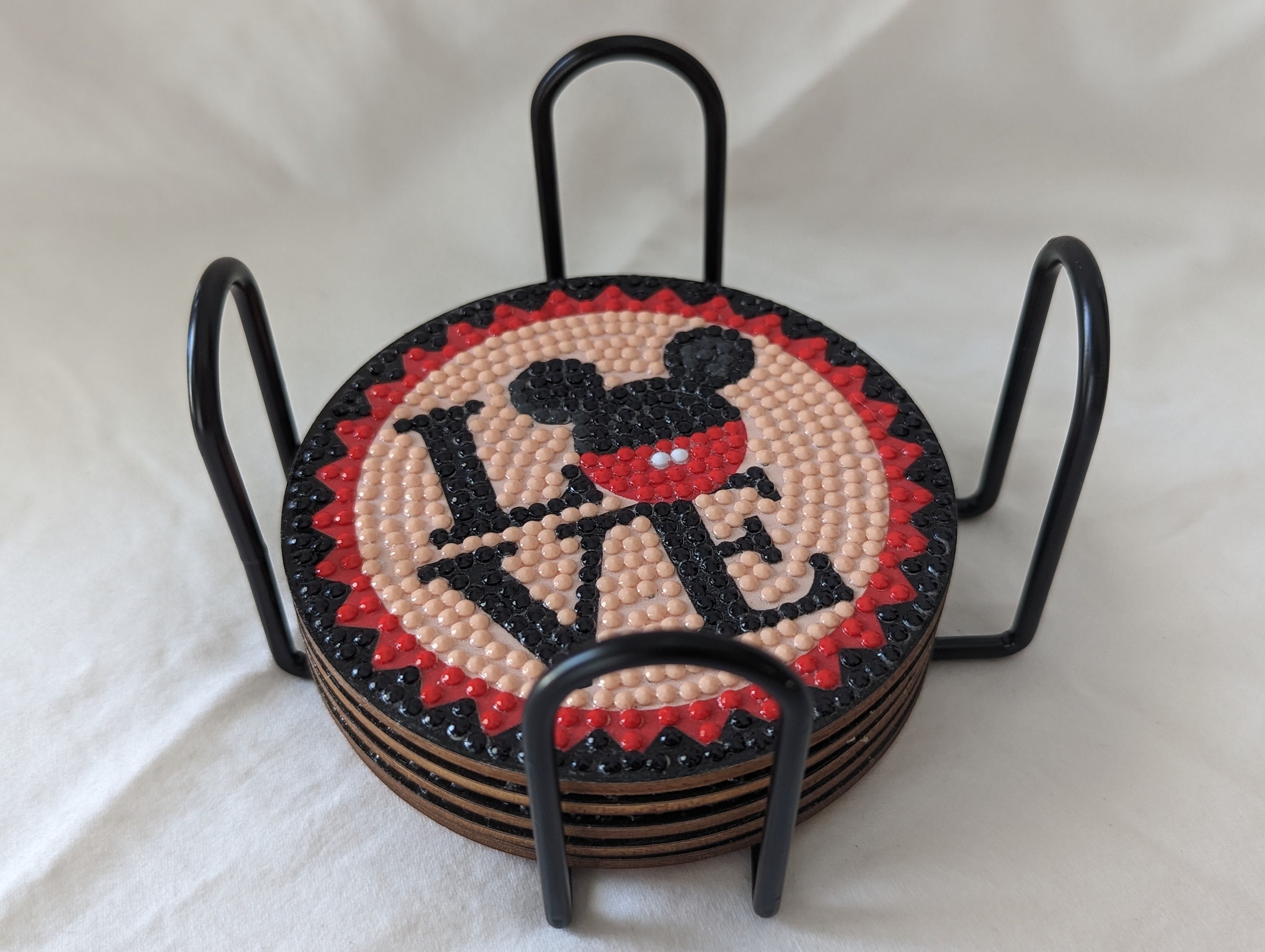 Mickey Mouse Diamond Painting Coasters - Etsy