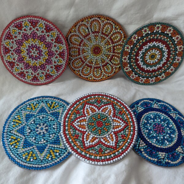 Diamond Dot Coasters - Etsy