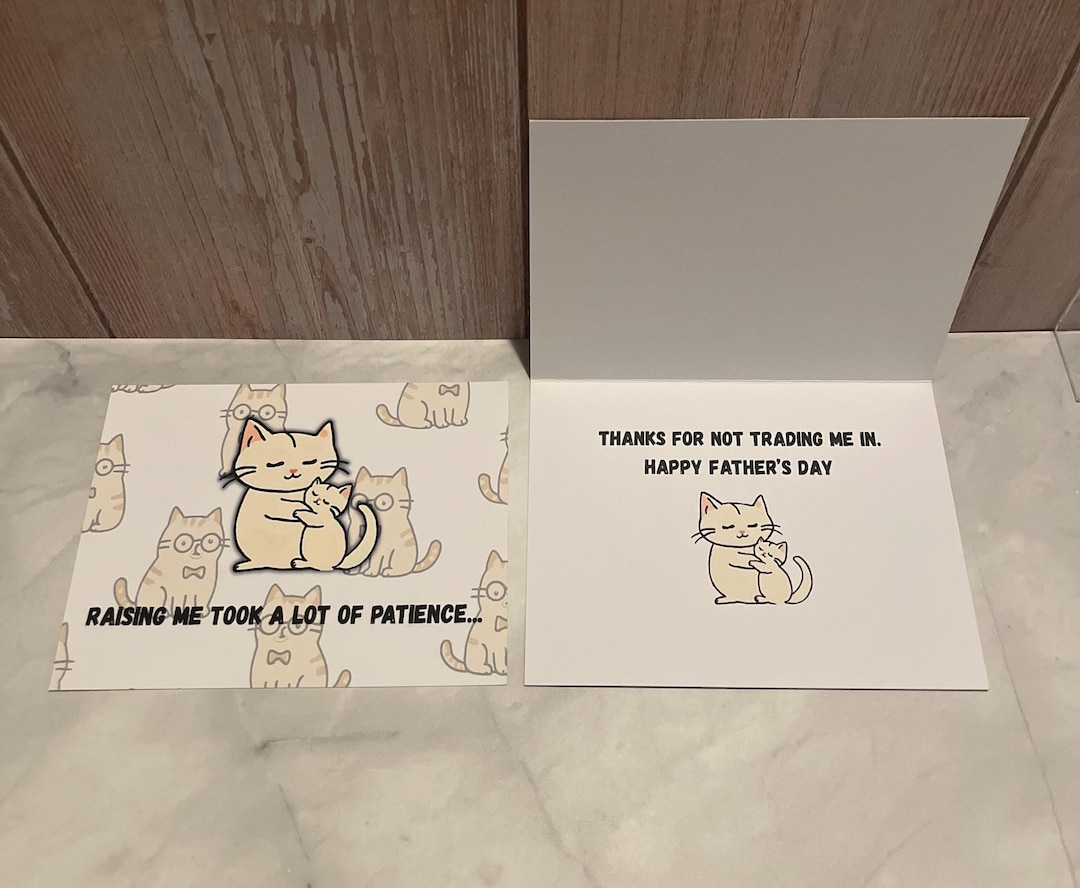 Father's Day Cards: Full of Patience - Etsy
