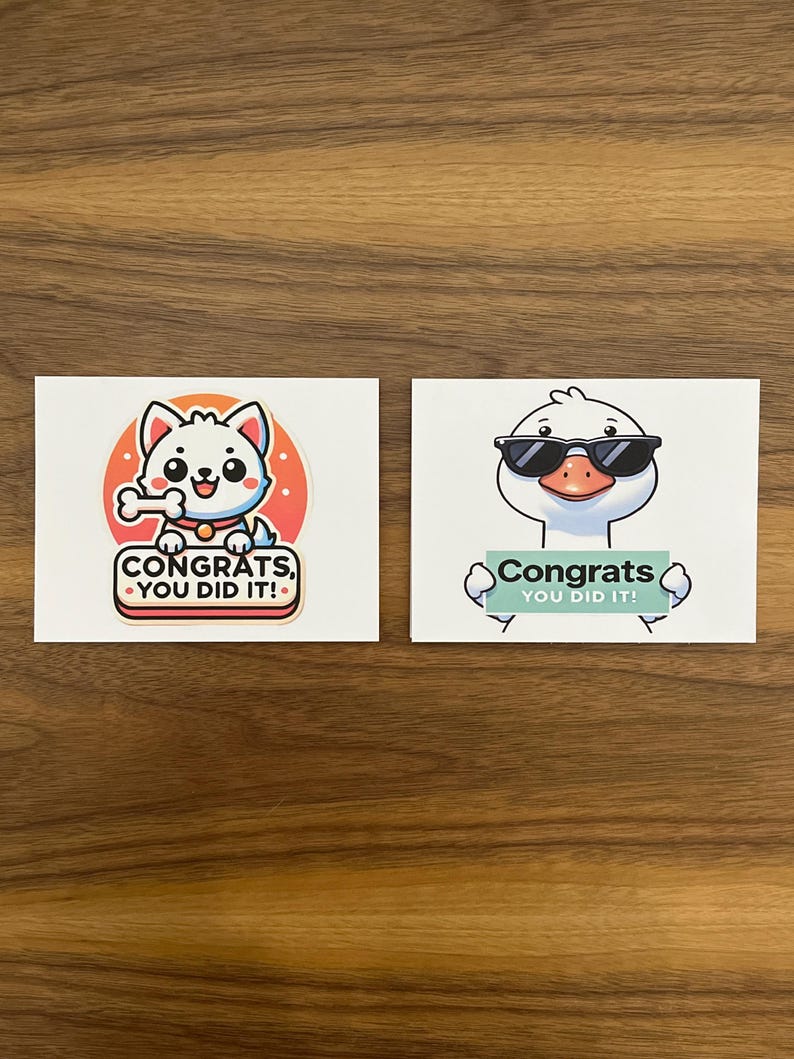 You Did It Greeting Card: Duck - Etsy