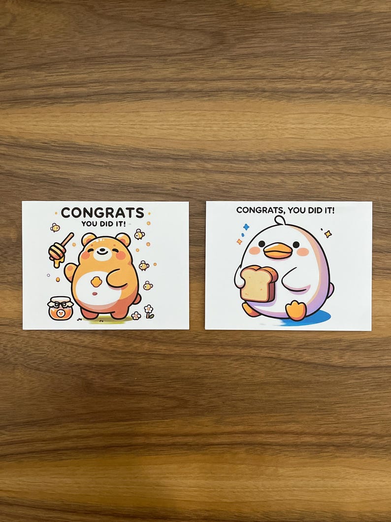 You Did It Greeting Card: Duck - Etsy