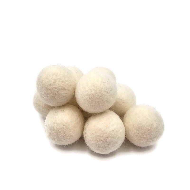 Felt Balls - 2.5cm Felt Balls Made From Natural Wool, Multiple Color ...