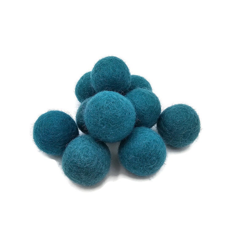 Felt Balls - 2.5cm Felt Balls Made From Natural Wool, Multiple Color ...