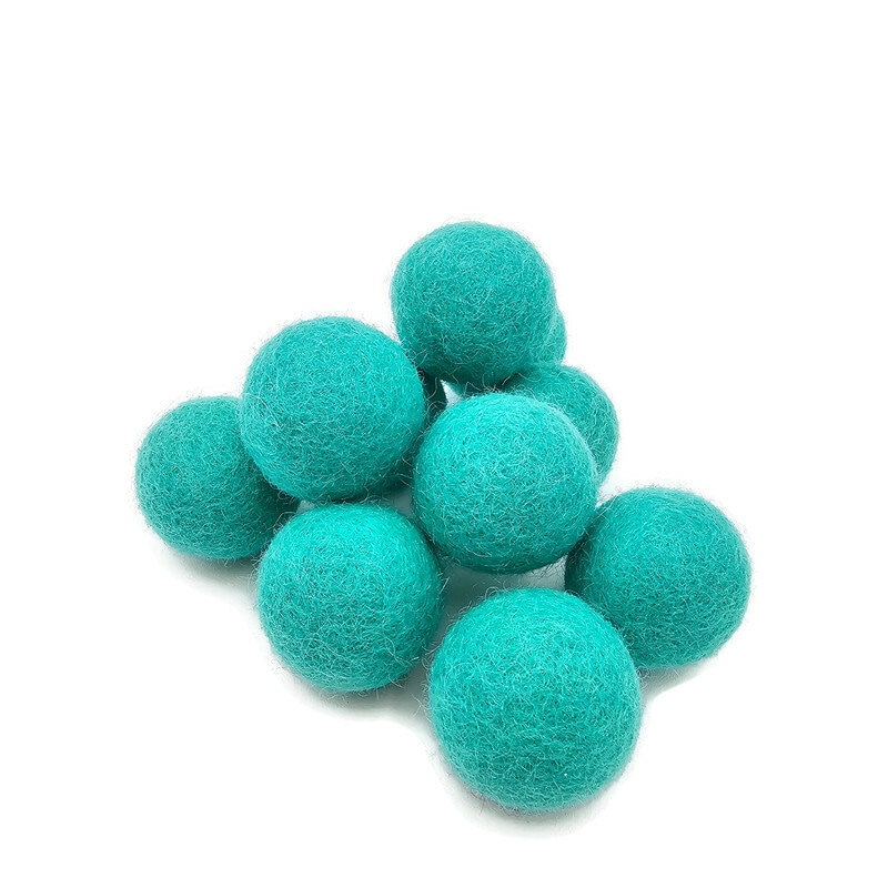 Felt Balls - 2.5cm Felt Balls Made From Natural Wool, Multiple Color ...